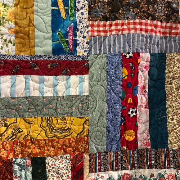 Bedding | Handmade Quilt 46 X 38 Vintage Fabrics Design | Poshmark